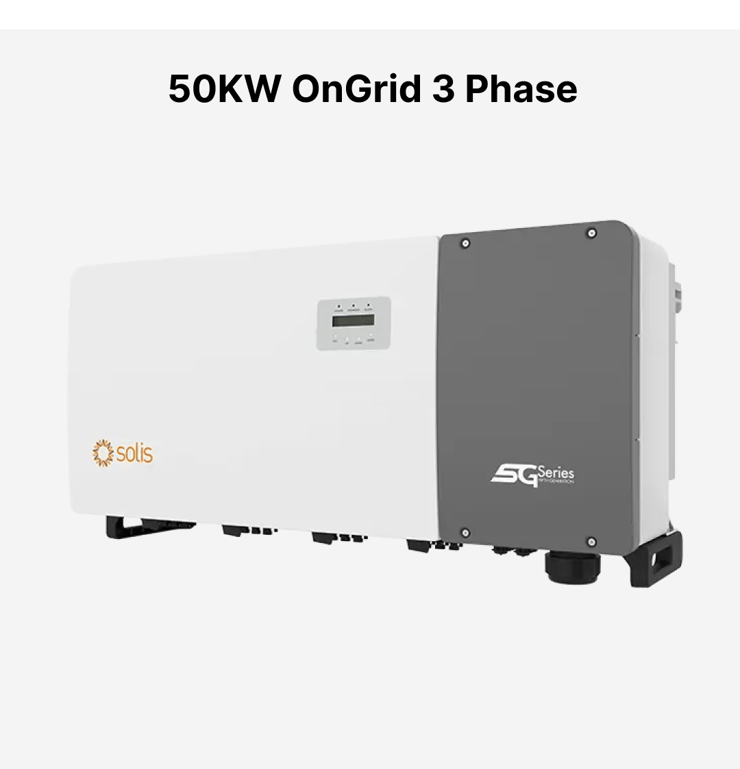 Solis 50KW Ongrid Solar Inverter – Kamal Solar